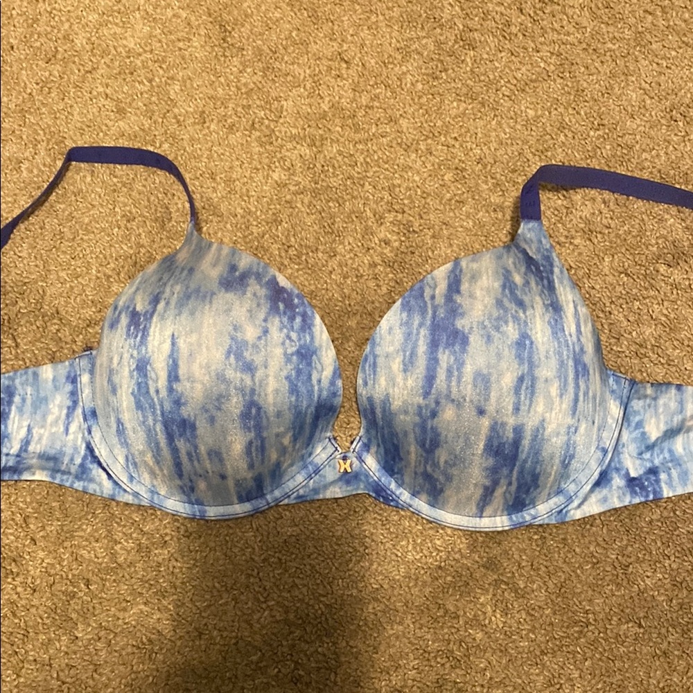 Savage X Fenty Blue Watercolor Underwire Bra - Gem